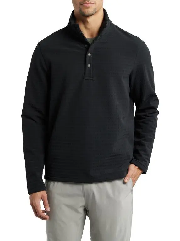 FREE FLY Bonded Grid Fleece Pullover - Black