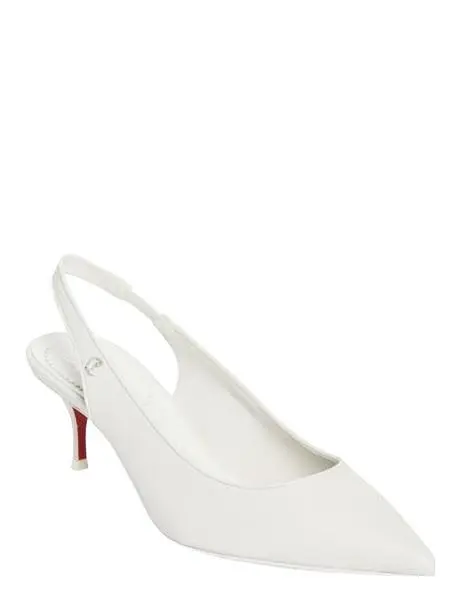 CHRISTIAN LOUBOUTIN Sporty Kate Slingback Pumps - Bianco