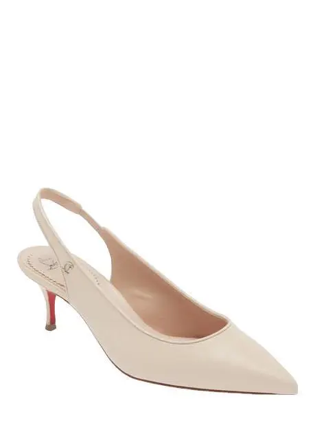 CHRISTIAN LOUBOUTIN Sporty Kate Slingback Pumps - Leche/lin Leche