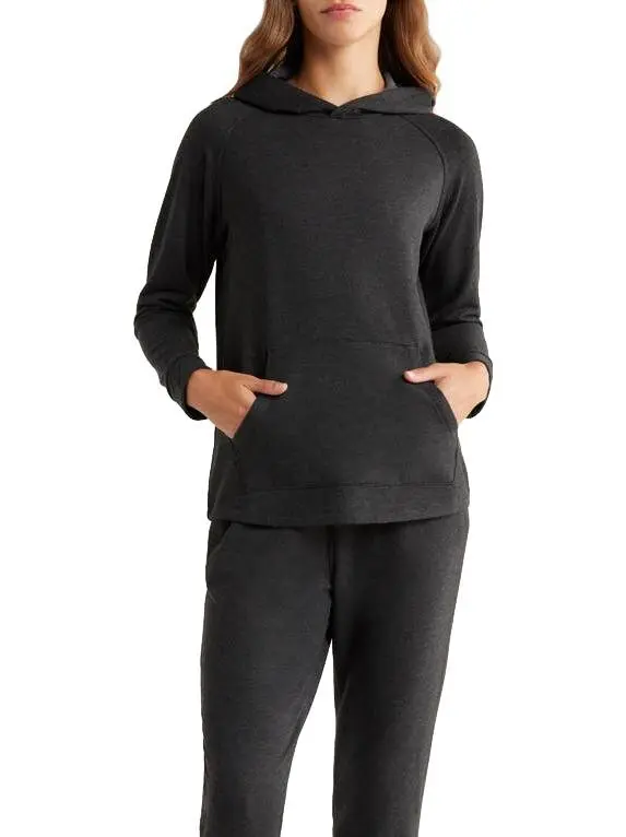 FREE FLY Lightweight Fleece Hoodie - Heather Black