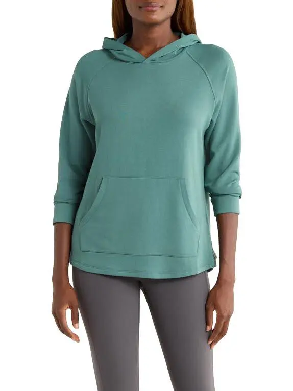 FREE FLY Lightweight Fleece Hoodie - Sea Pine