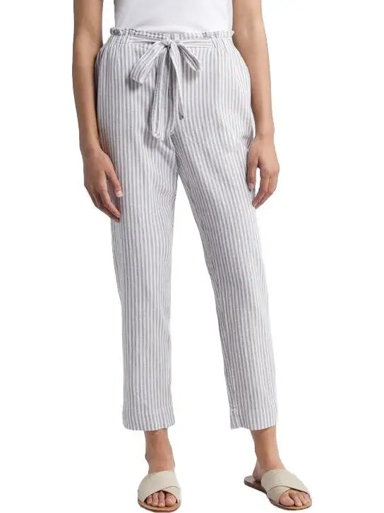 BEACHLUNCHLOUNGE Giavanna Stripe Tapered Pants - Sage Leaves