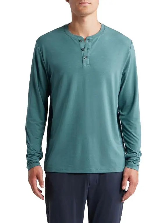 FREE FLY Flex Performance Henley - Sea Pine