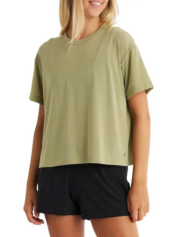 FREE FLY Elevate Boxy T-shirt - Tea