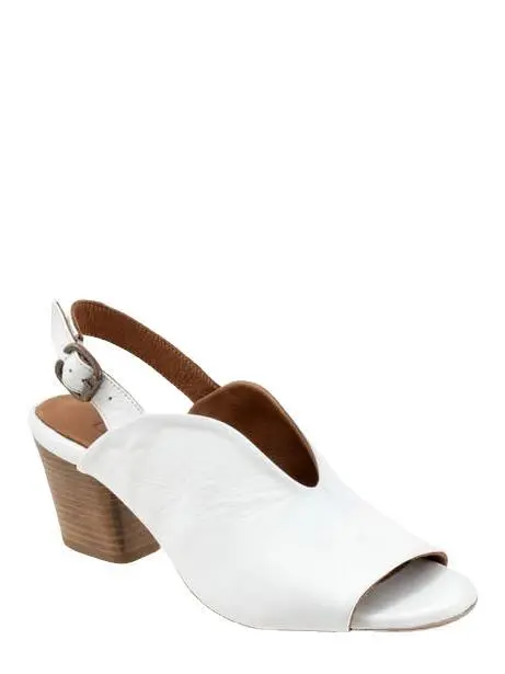 BUENO Clare Slingback Sandal - White