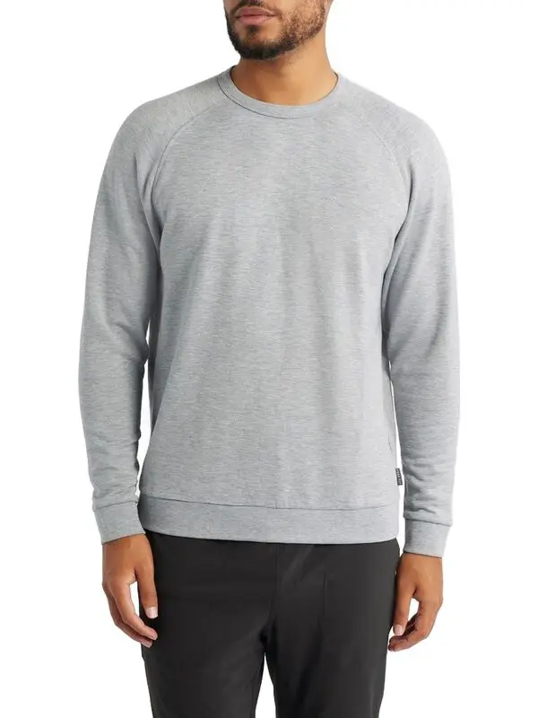 FREE FLY Fleece Crewneck Sweatshirt - Heather Grey