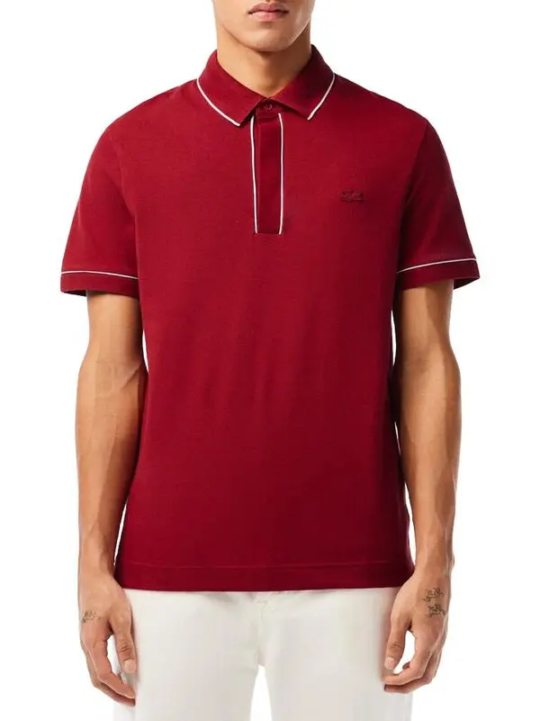 Lacoste Regular Fit Tipped Piqué Polo - Ixx Ora
