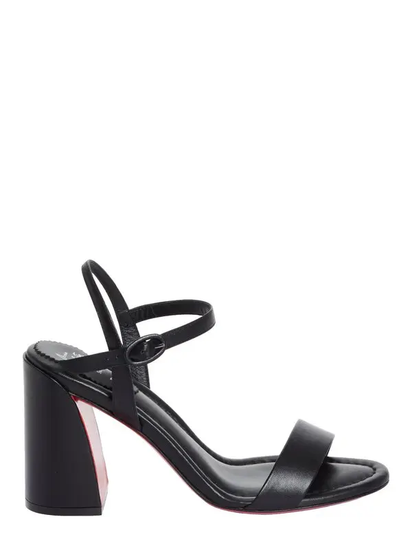 CHRISTIAN LOUBOUTIN Miss Jane Sandal - B439 Black/lin Black