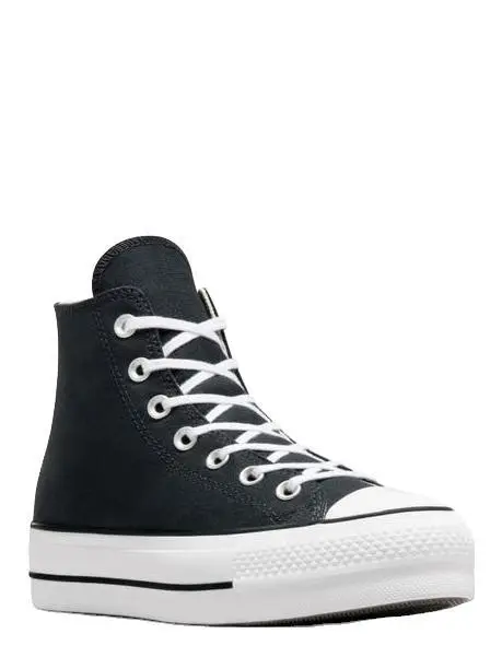 CONVERSE Chuck Taylor® All Star® Lift Mid Top Sneakers - Black/white/white