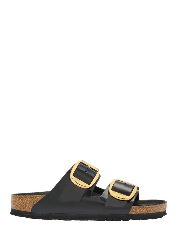 BIRKENSTOCK Arizona Leather Slide Sandals - Black