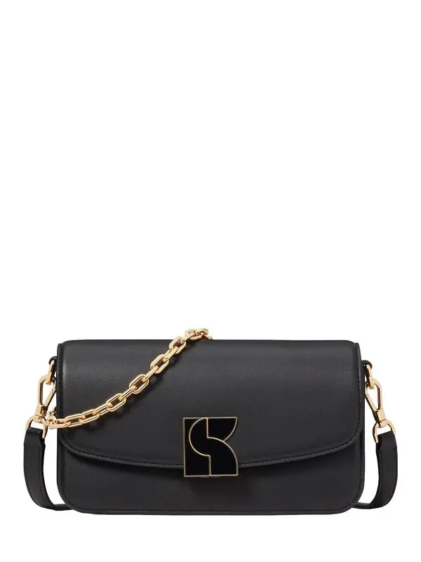 Kate Spade New York Small Dakota Leather Crossbody Bag - Black