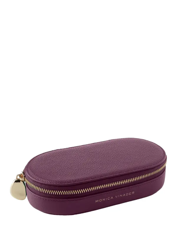 Monica Vinader Leather Jewelry Box - Aubergine