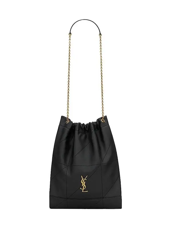 Saint Laurent Jamie 4.3 Pouchon Shoulder Bag - Black Lambskin/gold