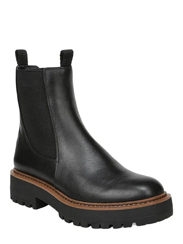 Sam Edelman Laguna Waterproof Pull On Booties - Black Leather