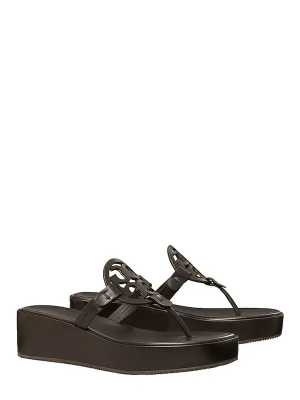 Tory Burch Miller Wedge Sandal - Cocoa