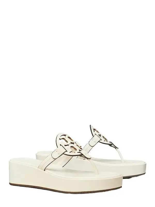 Tory Burch Miller Wedge Sandal - New Ivory