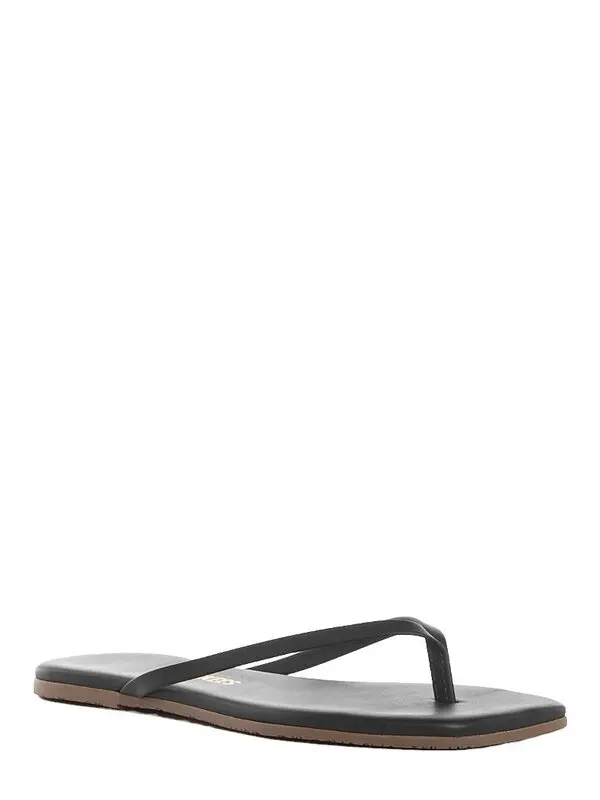 Tkees Lily Square Toe Flip Flops - Black