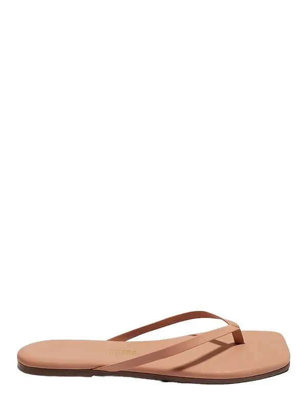 Tkees Lily Square Toe Flip Flops - Nude Beach