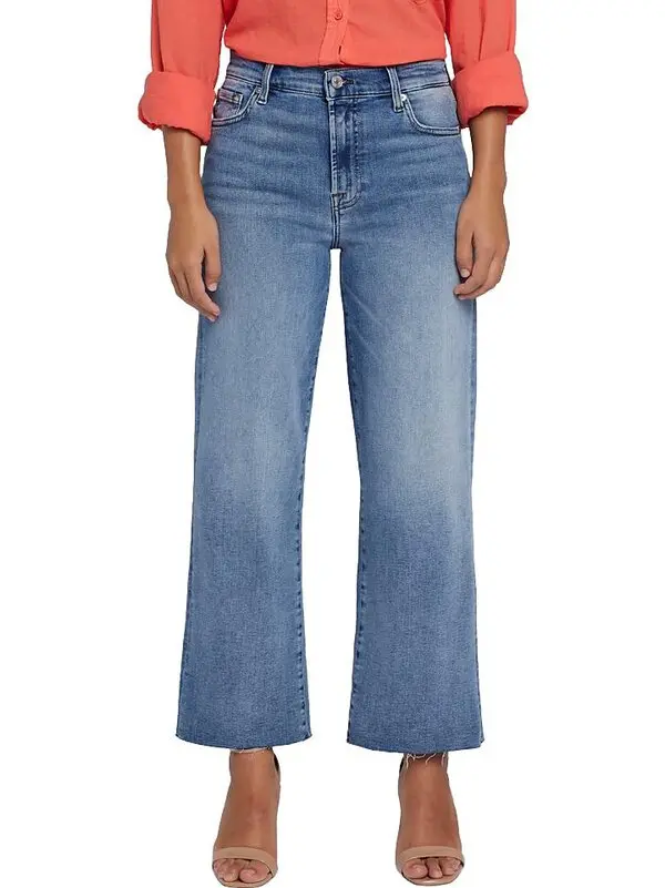 7 For All Mankind High-rise Cropped Wide Leg Alexa Jeans - Heidi