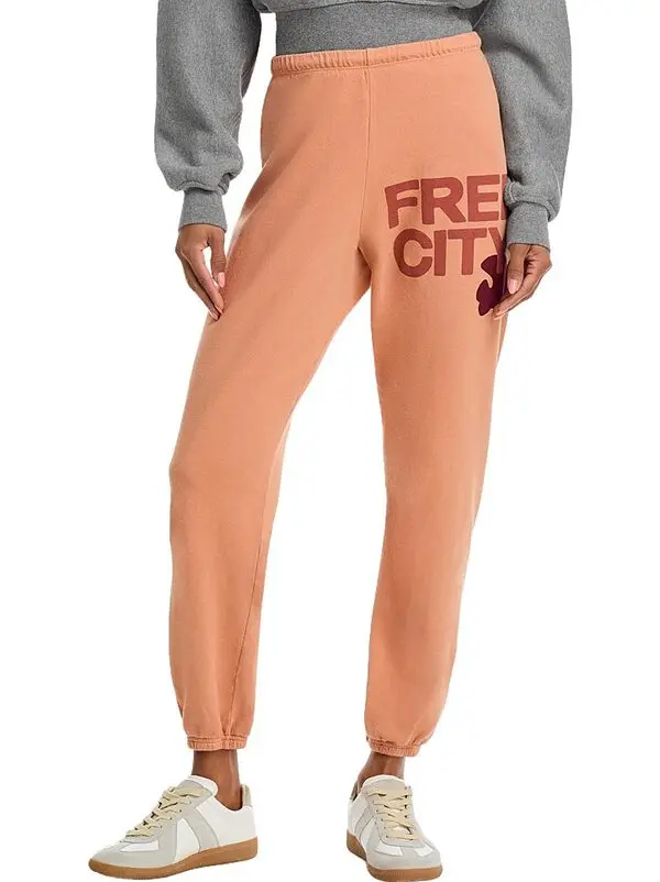 FREECITY Cotton Logo Sweatpants - Canyon