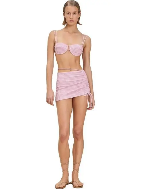 Devon Windsor Lo Mini Skirt - Purple / Pink