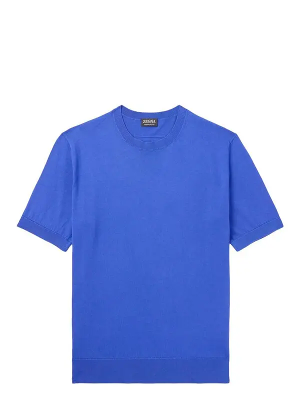 Zegna Cotton T-shirt - Blue