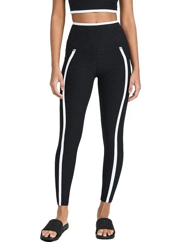 Beyond Yoga Spacedye High Waisted Midi Leggings - Darkest Night