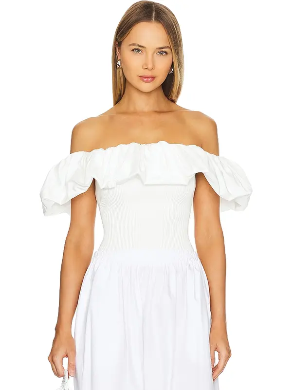 Astr The Label Cherie Top - White