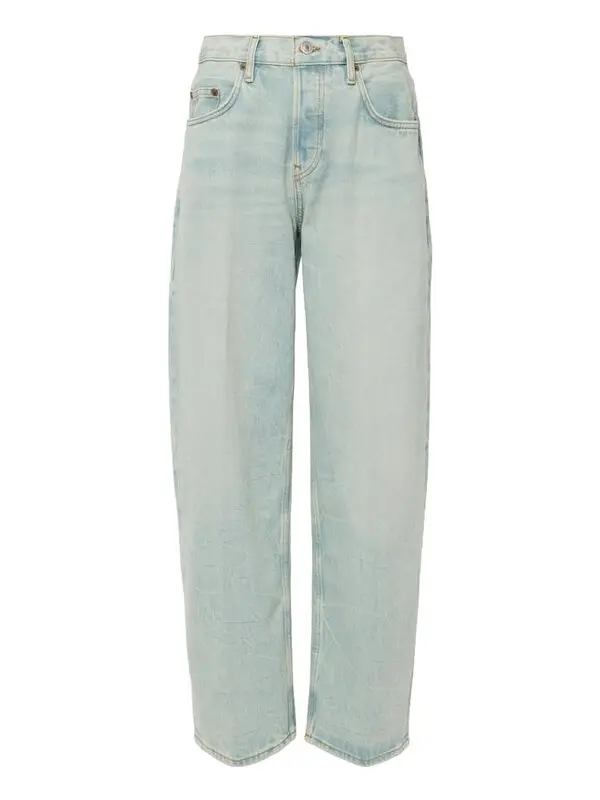 RE/DONE Mid-rise Straight Leg Jeans - Blue