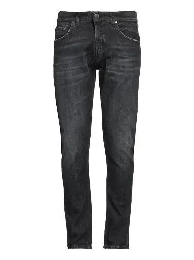 DONDUP Straight Leg Jeans With Button Fastenings - Black
