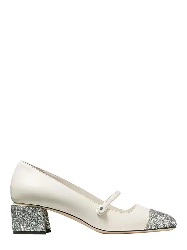 JIMMY CHOO 45mm Elisa Pumps - White