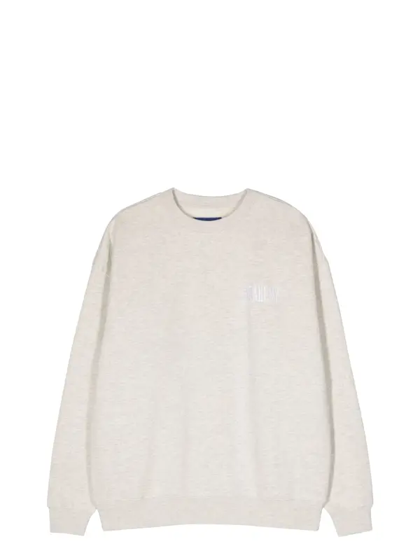 AWAKE NY Logo-embroidered Mélange Sweatshirt - Grey