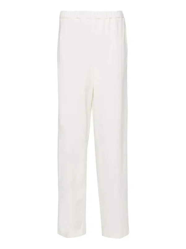 Fabiana Filippi Bead-chain Straight Trousers - White