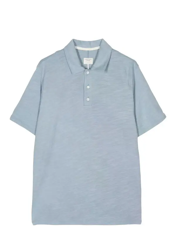 Rag & Bone Short-sleeve Polo Shirt - Blue