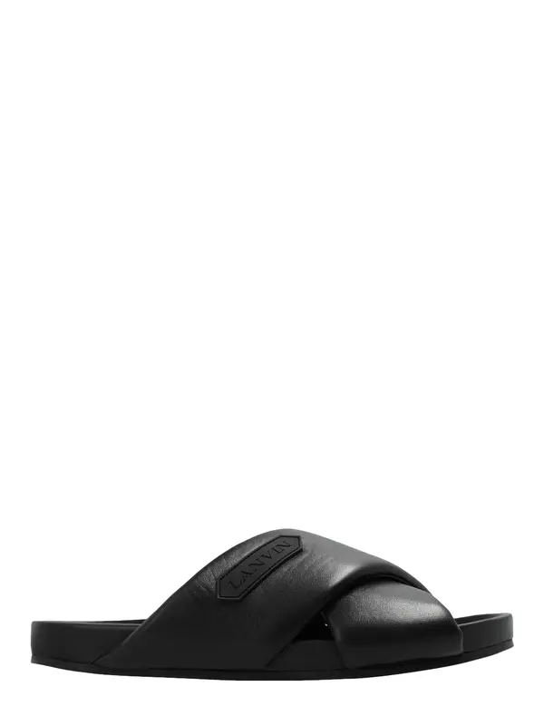 LANVIN Tinkle Leather Sandals - Black
