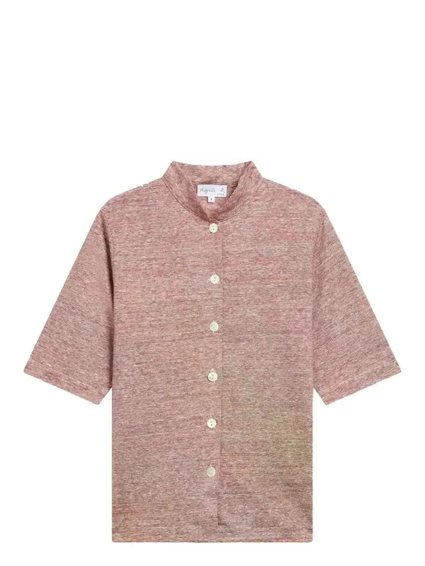 AGNÈS B. Violaine Linen Shirt - Pink