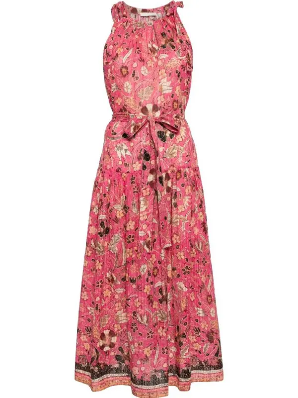 Ulla Johnson Samar Midi Dress - Red