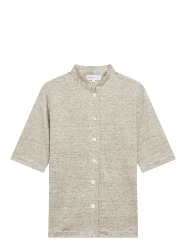 AGNÈS B. Violaine Linen Shirt - Neutrals