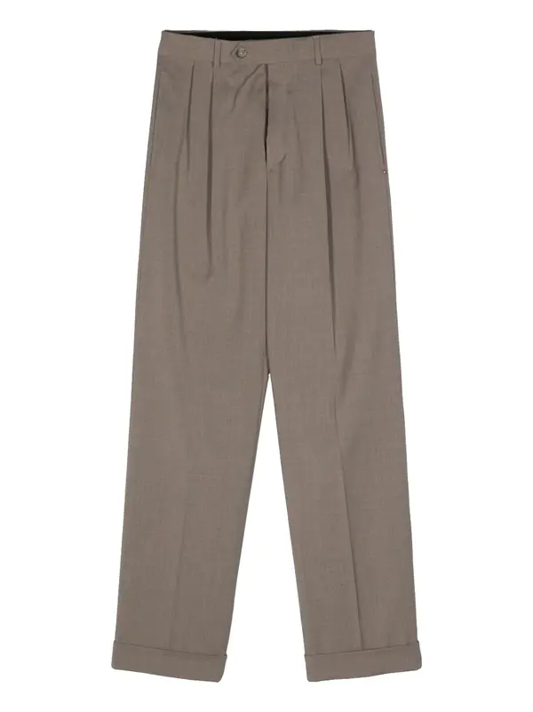 Sportmax Ferito Wool Tapered Trousers - Grey
