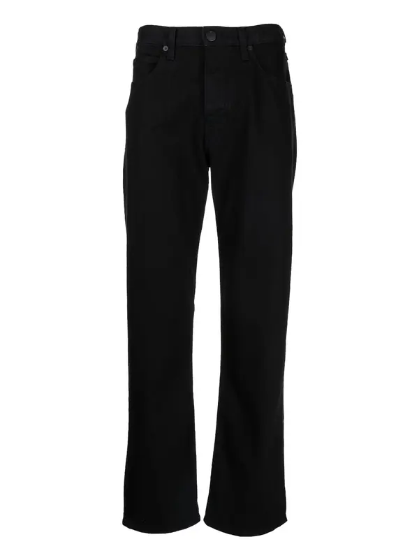 Emporio Armani Straight-leg Denim Jeans - Black