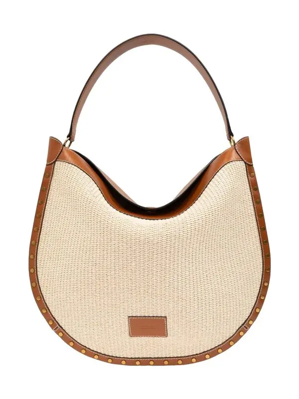 Isabel Marant Oskan Wicker Handbag - Neutrals