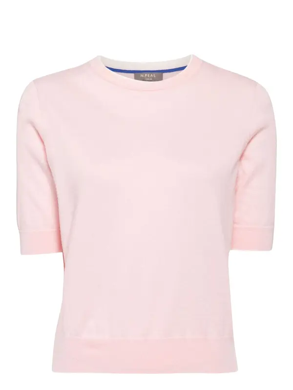 N.peal Fine-knit T-shirt - Pink