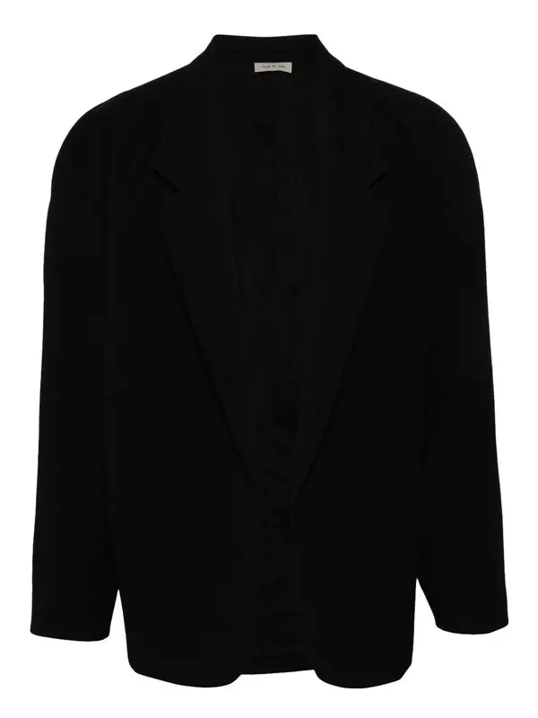 Fear Of God Open-front Blazer - Black