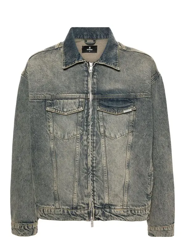 REPRESENT R4 Washed-denim Jacket - Blue