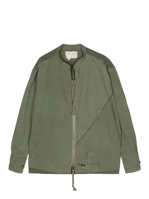 GREG LAUREN Cotton Zip-up Jacket - Green