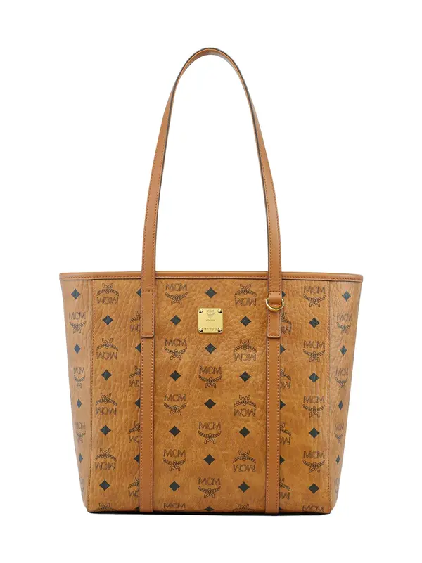 Mcm Toni Top-zip Shopper - Cognac