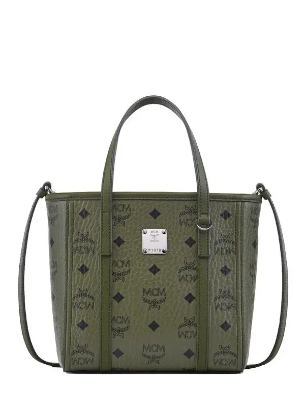 Mcm Toni Top-zip Shopper - Khaki Moss