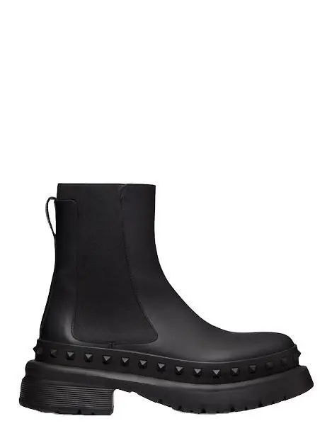 Valentino Garavani Rockstud Beatle Boots - Black