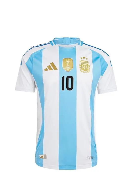 Adidas Argentina 2024 Home Authentic Messi Jersey - White/blue Burst