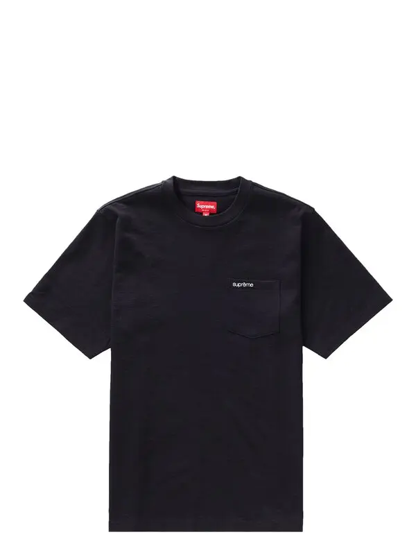 Supreme Short Sleeve Pocket Tee Shirt - Black